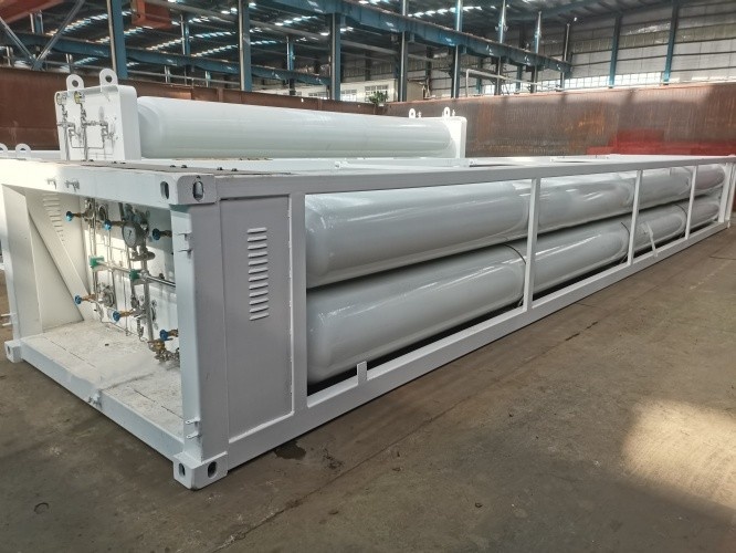 Hydrogen tube skid container - 8 tubes, ISO standard, 250bar